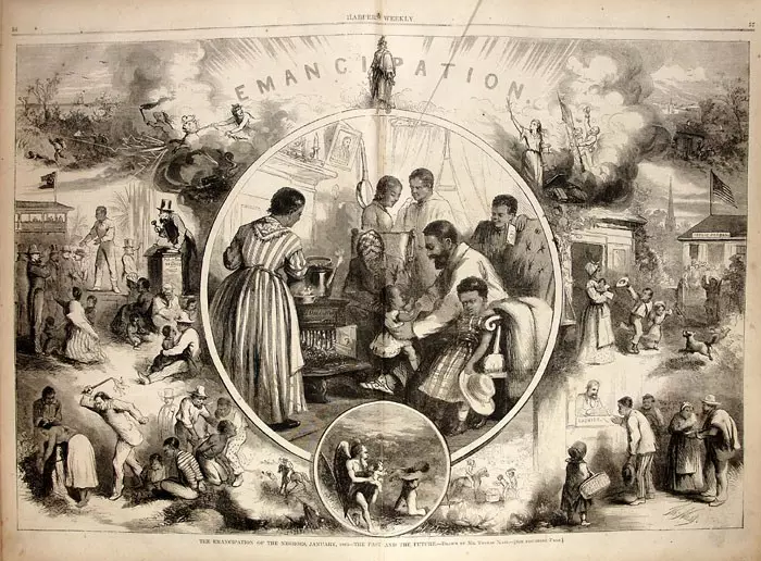 Президентски избори от 1864 г. Политическа рисунка от Томас Наш