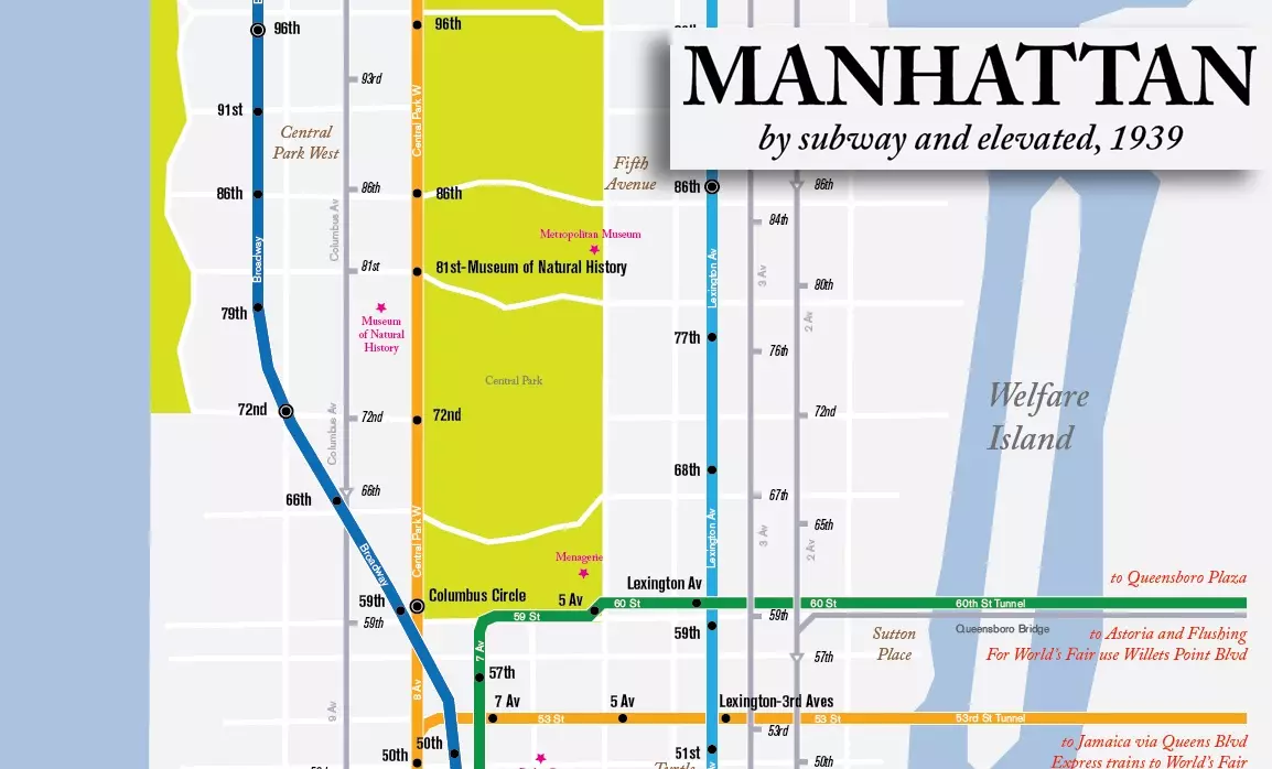 HARTĂ: Iată cum arăta sistemul de metrou din New York în 1939 21137_1