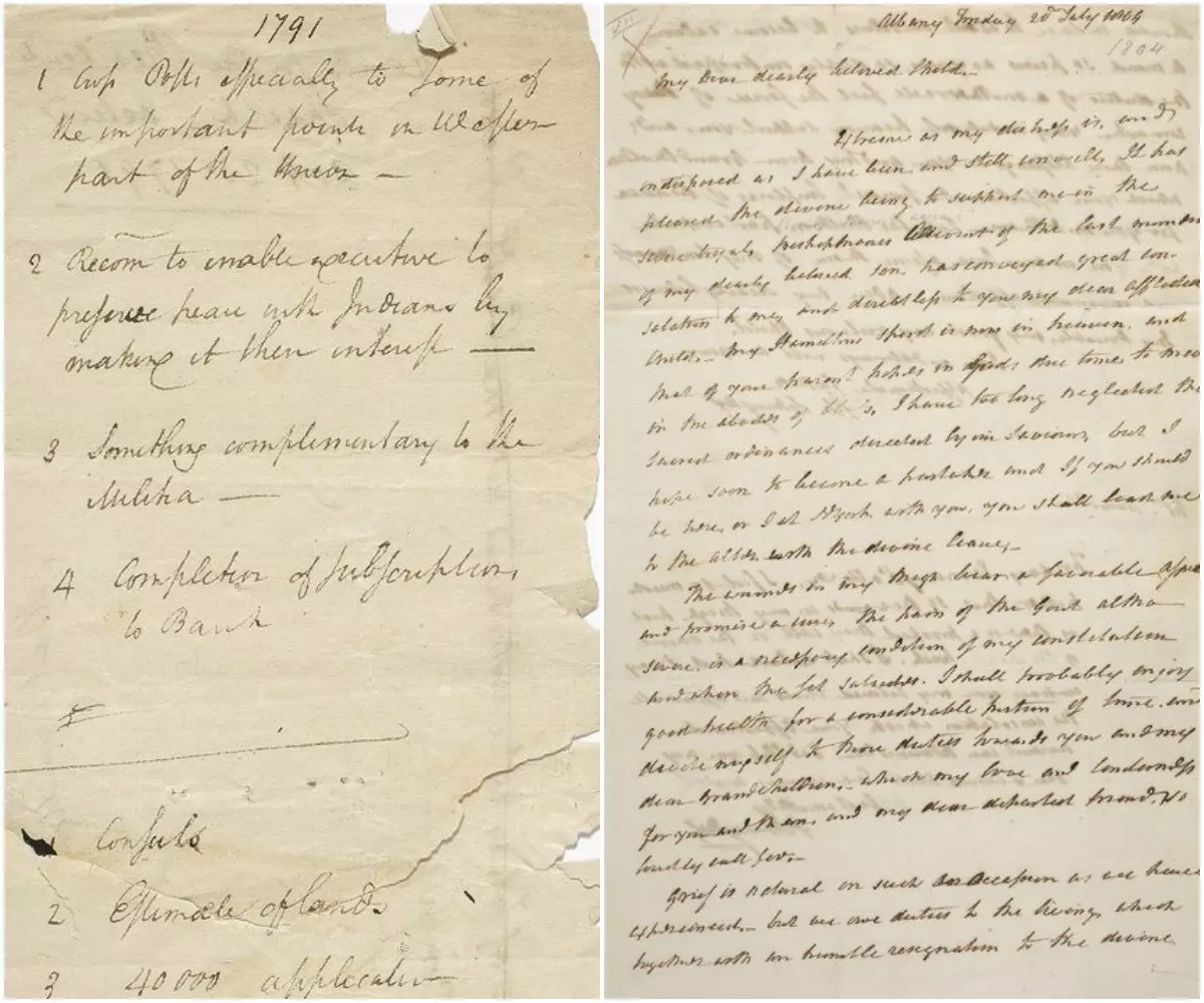 Alexander Hamilton, Auction, Sothebys