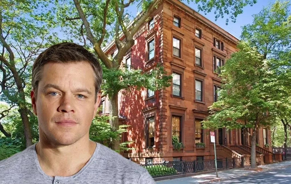 Matt Damon kontrollon shtëpinë më të shtrenjtë të Brooklyn, një rezidencë në Brooklyn Heights me një të kaluar kryetar bashkie 21746_1