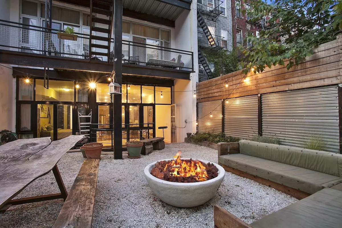 550 grand street, compass, williamsburg, condo, fire pit