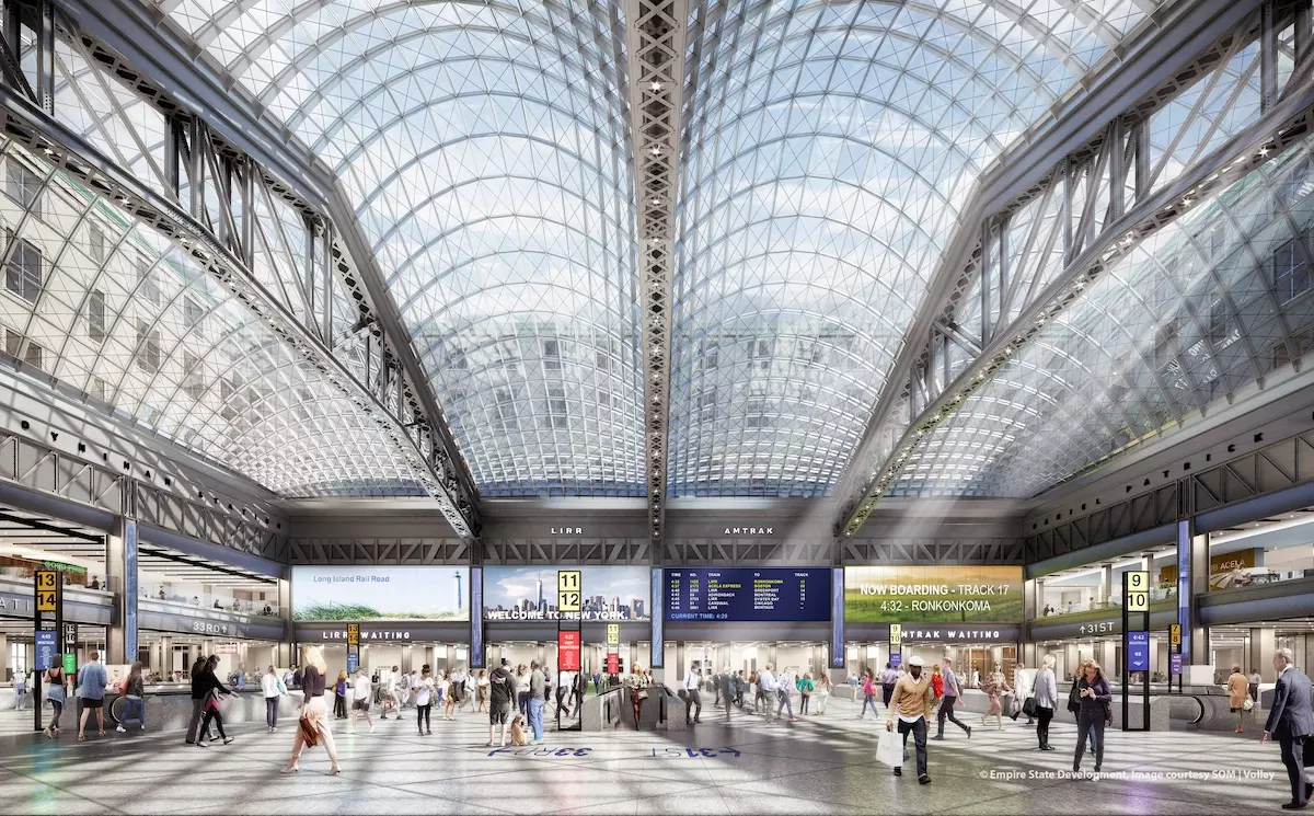 PÊKIRIN: Walî Cuomo planên kompleksa nû ya Penn Station-Moynihan Salona Trenê eşkere dike 21765_1