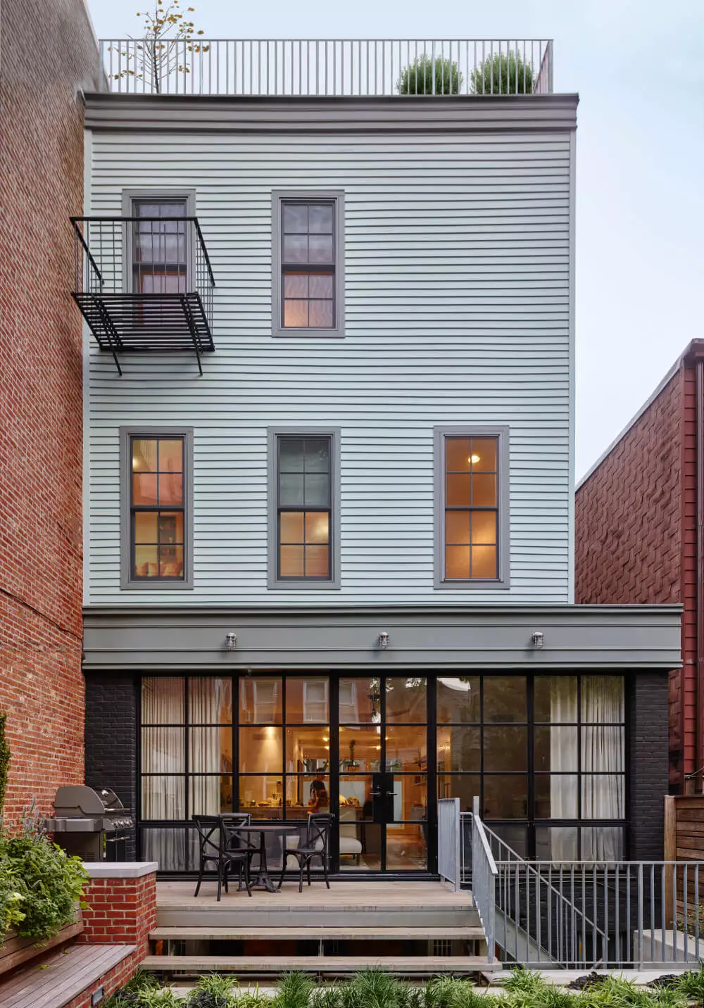 greenpoint row house, PC DELSON OR SHERMAN ARCHITECTS