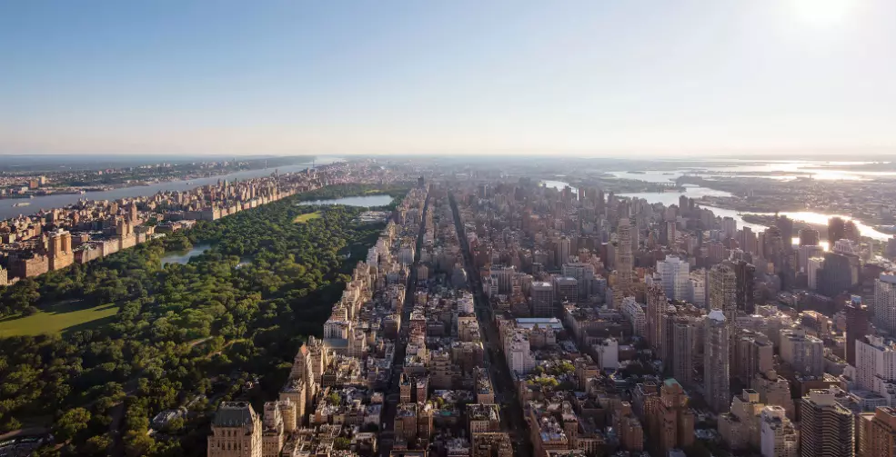 432 Park Avenue, выгляд з 432 Park, самы высокі жылы дом, NYC starchitecture