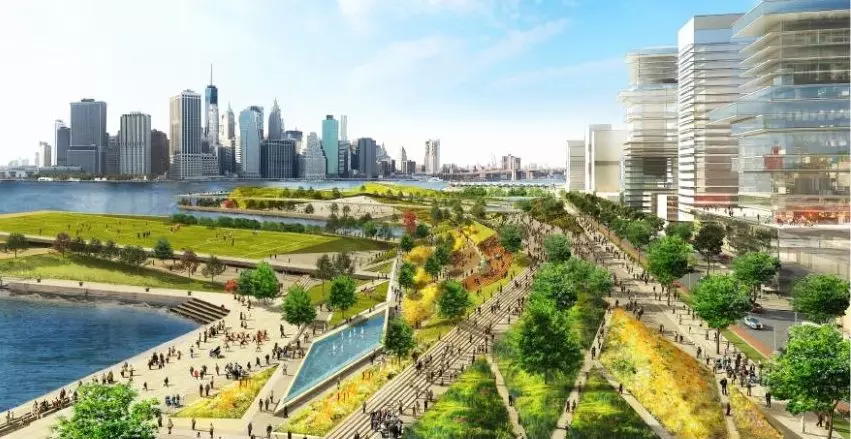 AECOM nori „Red Hook“ paversti 45 000 vienetų didžiuliu vystymu su nauju metro ryšiu 22000_2