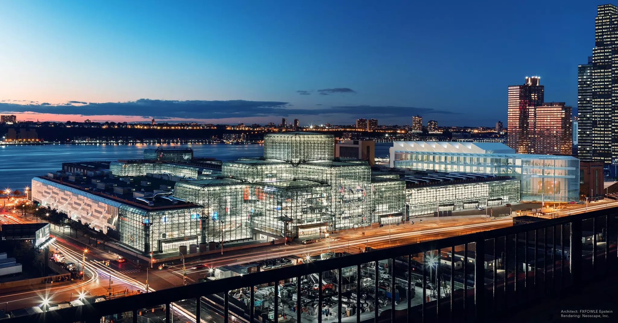 Expanze Javits Center, guvernér Cuomo, FXFOWLE