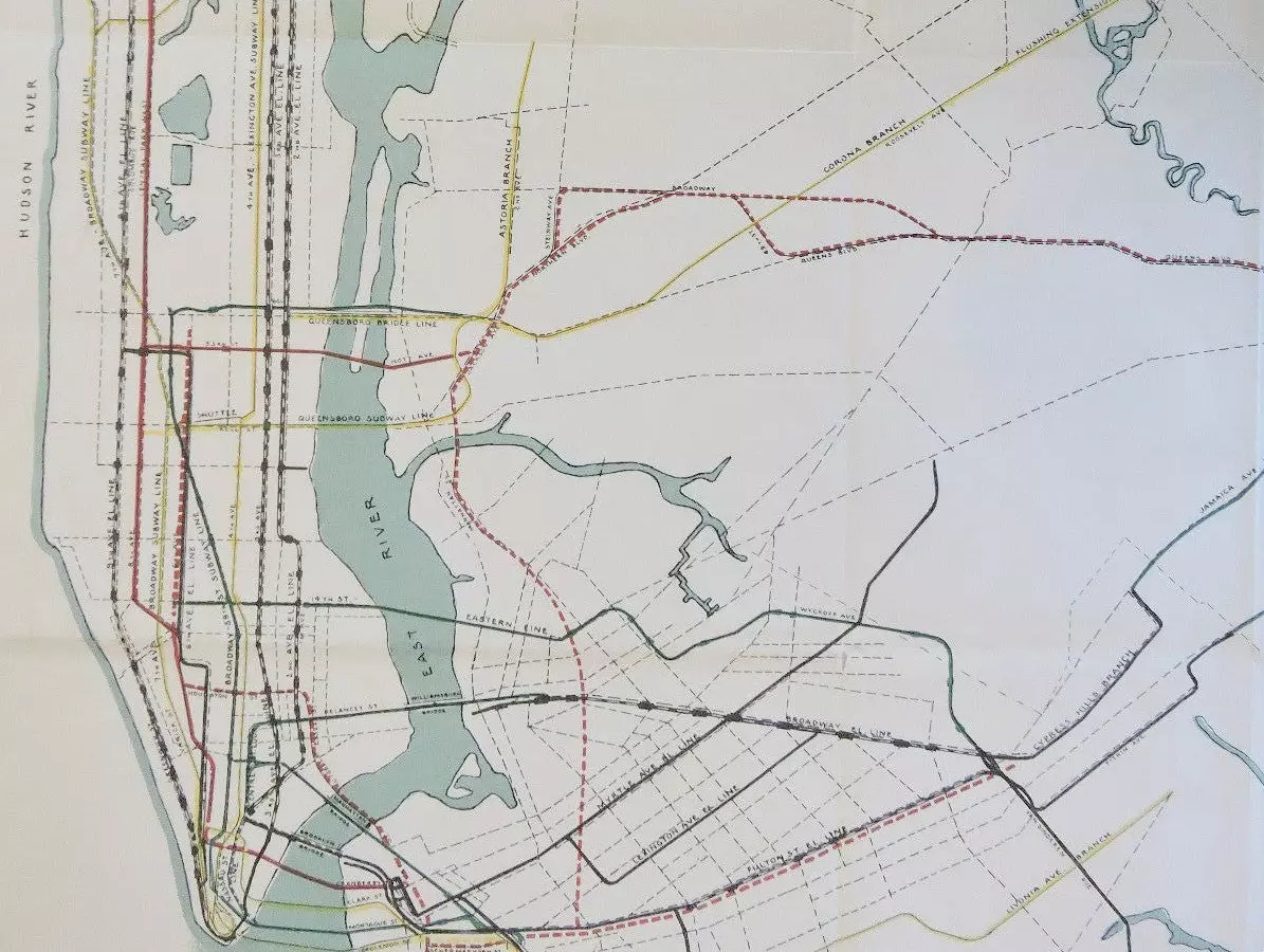 Αυτός ο χάρτης του μετρό της πόλης του 1927 δείχνει σχέδια πρώιμης διέλευσης 22293_1