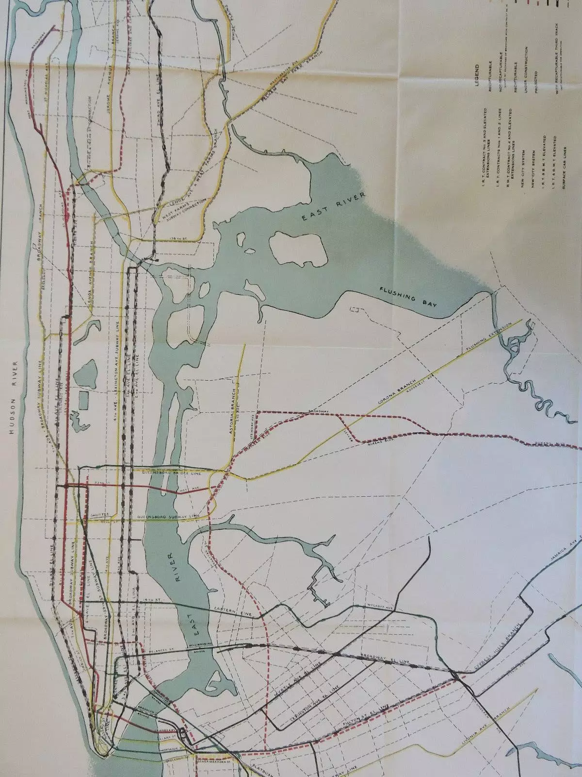 Χάρτης του μετρό του 1927, Ανεξάρτητο Σύστημα Μετρό, ISS, IND, χάρτες συγκοινωνίας, NYC, ιστορικοί χάρτες του μετρό, πολεοδομία, χάρτες