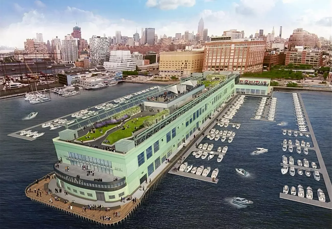 Front de mer de la rivière Hudson, développement de Manhattan, projets de front de mer, front de mer de New York, quartier pauvre de Google, High Line, restaurants de New York