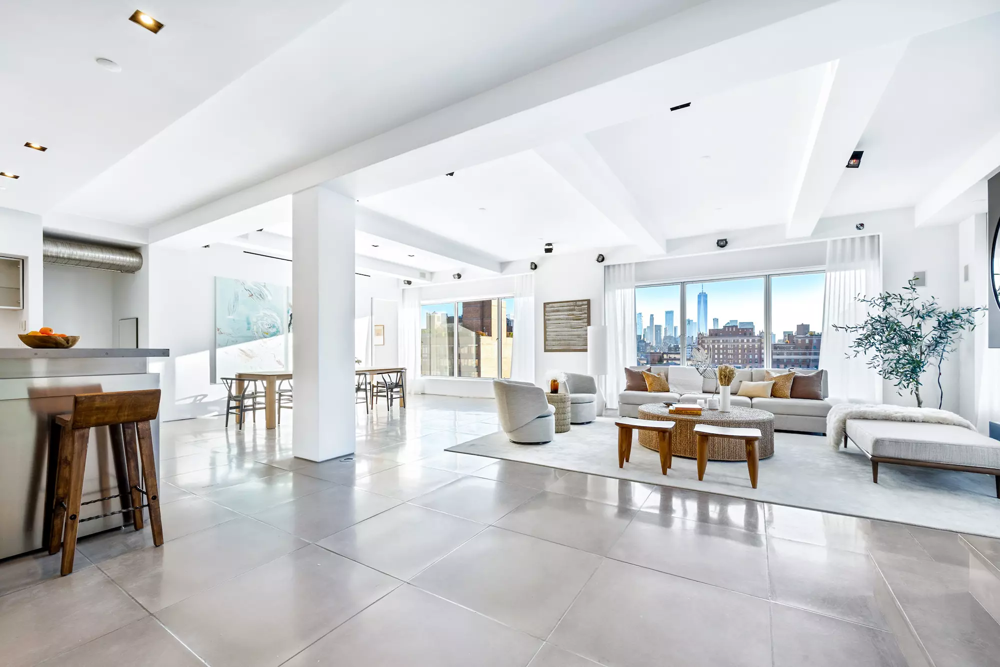 Frot $ 6.6M, dës Duplex Loft zu Chelsea huet e Solarium an en Daach mat Panorama Meenung 2257_4