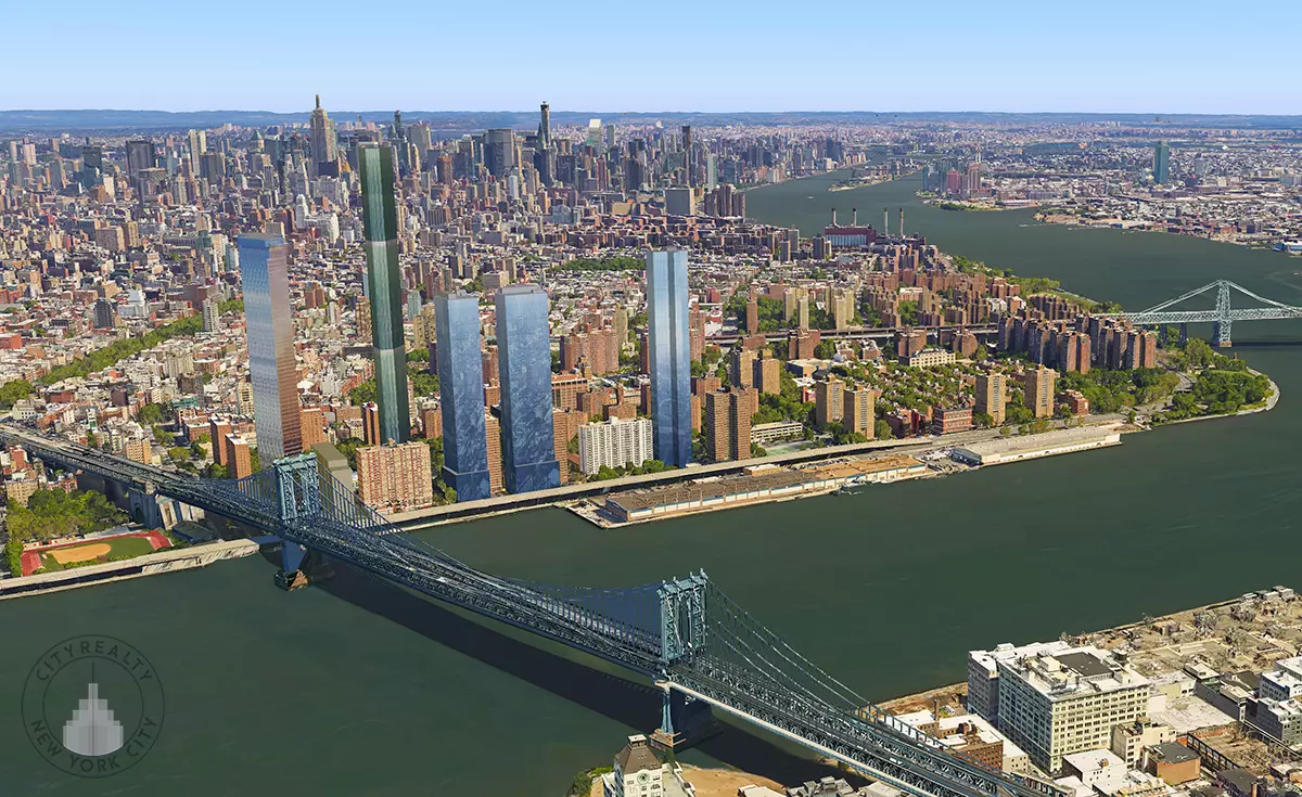 Takto by mohlo vypadat panorama Lower East Side, plánují se další vysoké věže 22704_1