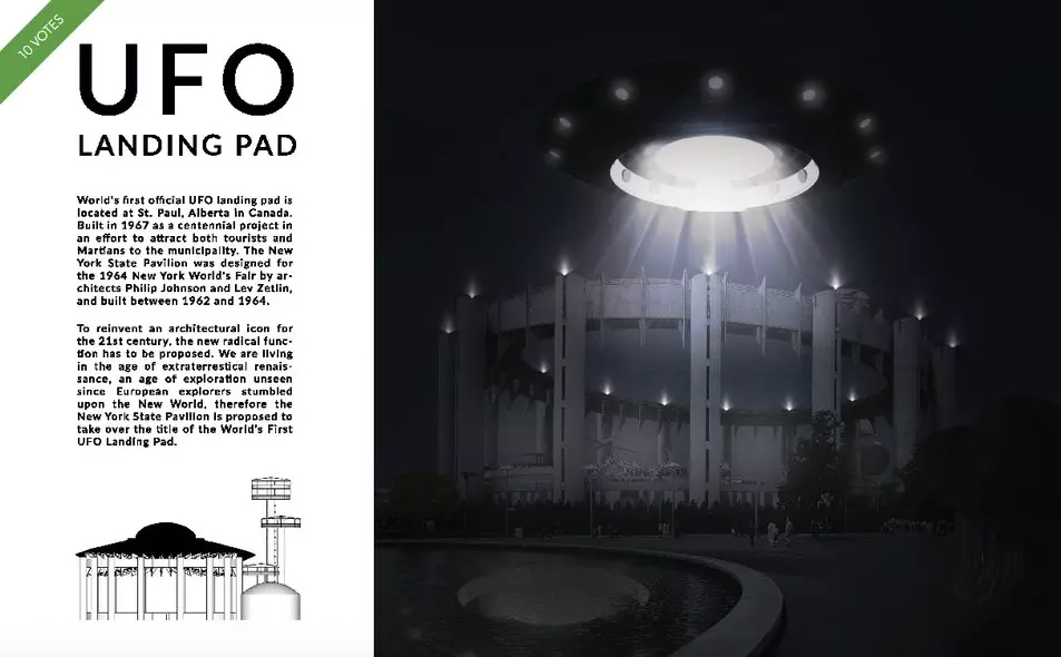 NY State Pavilion-Tävling-UFO Landing Pad