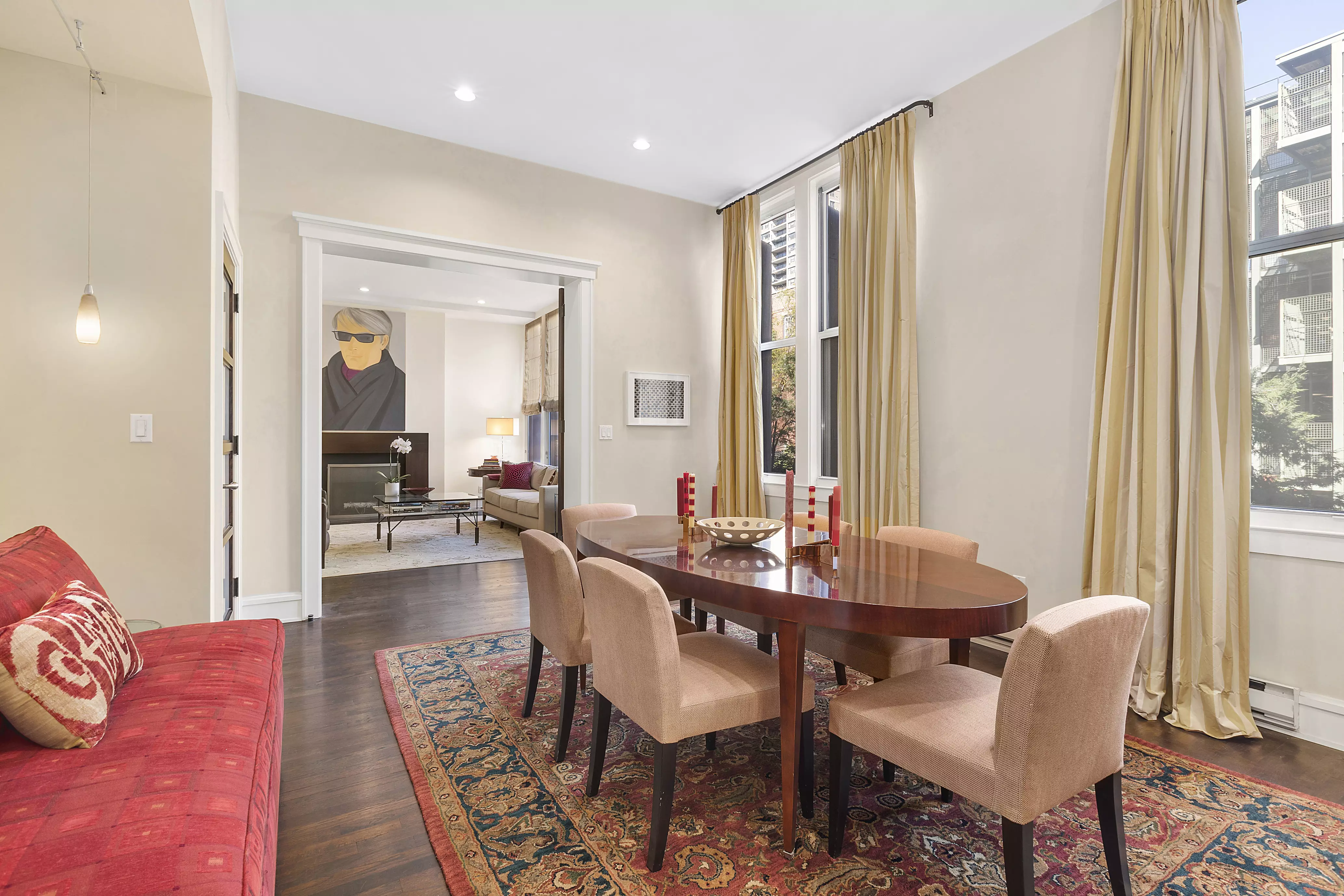 Perumahan kota gandeng sareng genah co-op di tempat tinggal $ 4.7M Upper West Side unik ieu 2316_6