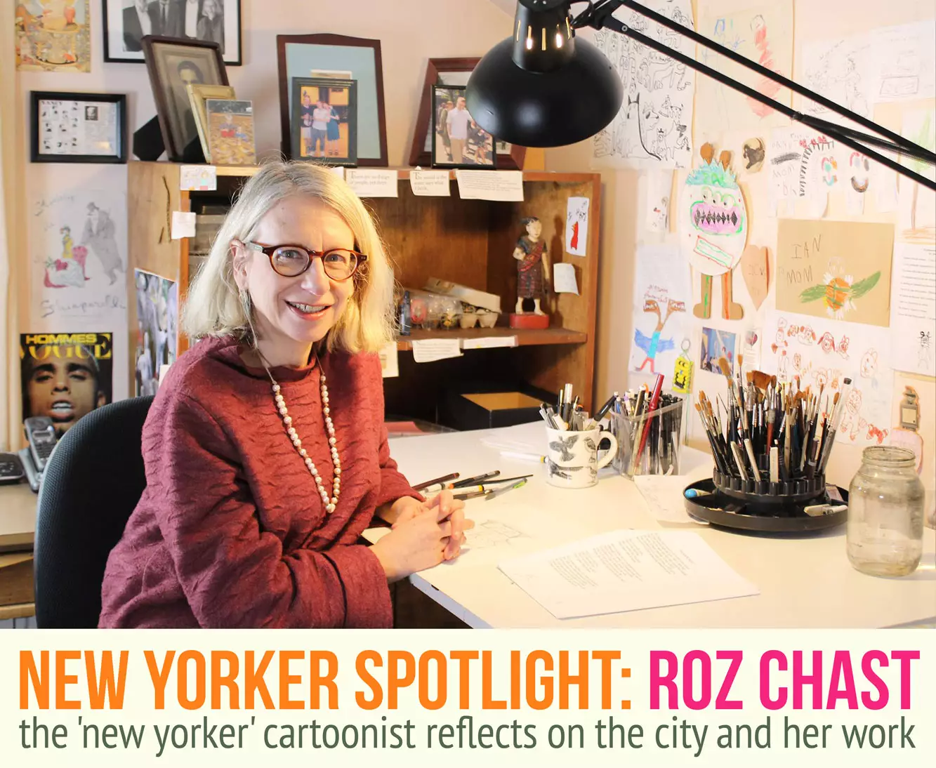스포트라이트: '뉴요커' 만화가 Roz Chast가 도시와 그녀의 작품에 대해 반영 23321_1