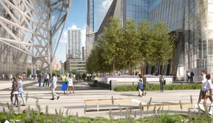 10 hudson yards offentlig plaza-inngang