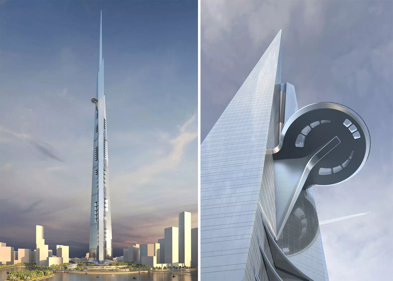 Turnul Jeddah proiectat de Adrian Smith și Gordon Gill