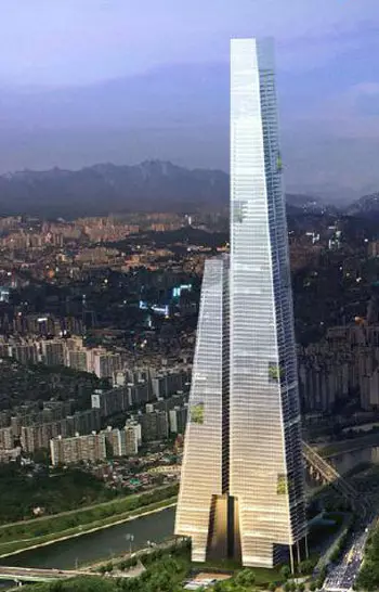 مرکز تجارت جهانی هیوندای در سئول توسط کوه پدرسن فاکس طراحی شده است