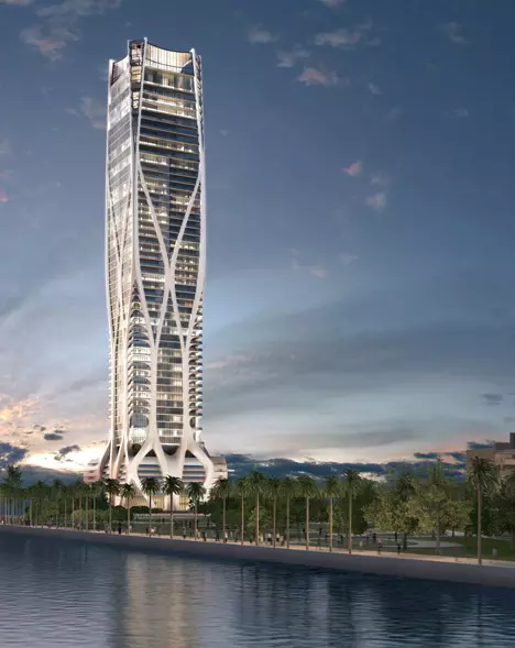 Menara Tandatangan yang direka oleh Zaha Hadid untuk Miami