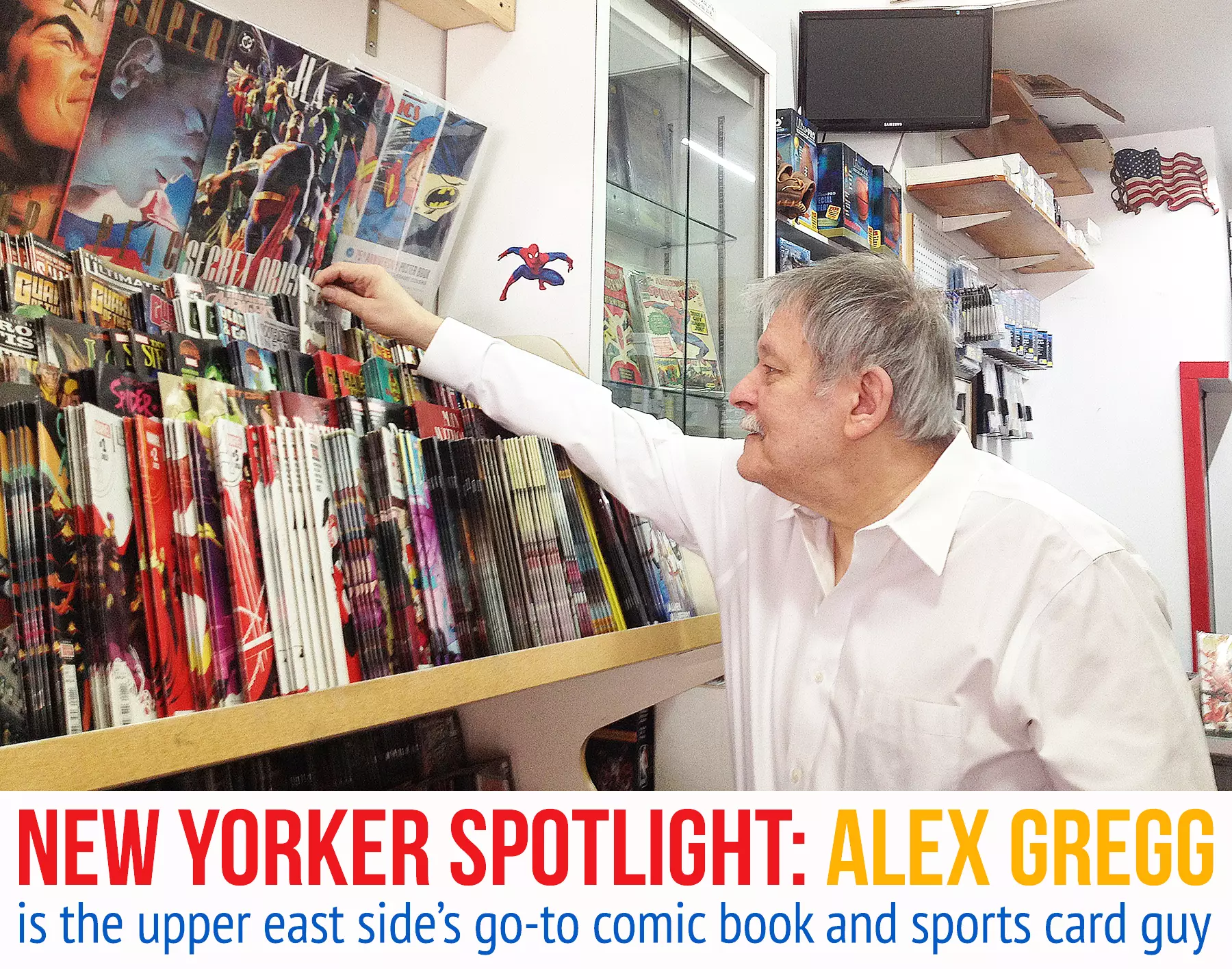 สปอตไลท์: Alex Gregg เป็นหนังสือการ์ตูนและการ์ดกีฬาของ Upper East Side 23886_1