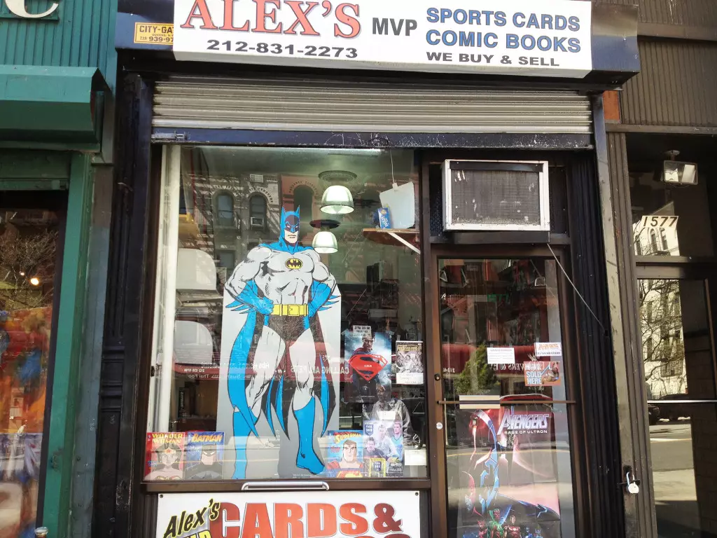 Alex's MVP, Alex Gregg, NYC комикс дүкендері, NYC спорт карталары дүкендері, Йорквилл бизнестері