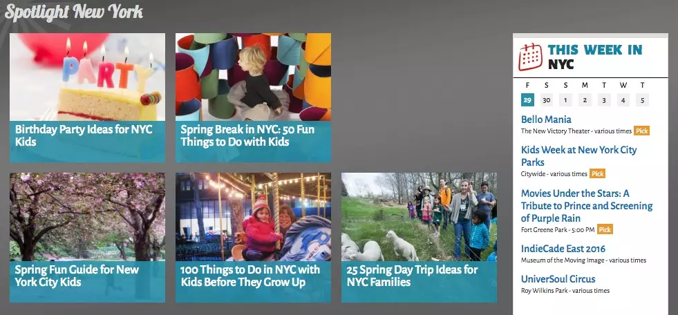 Mommy Poppins, Anna Fader, spletno mesto za otroke NYC