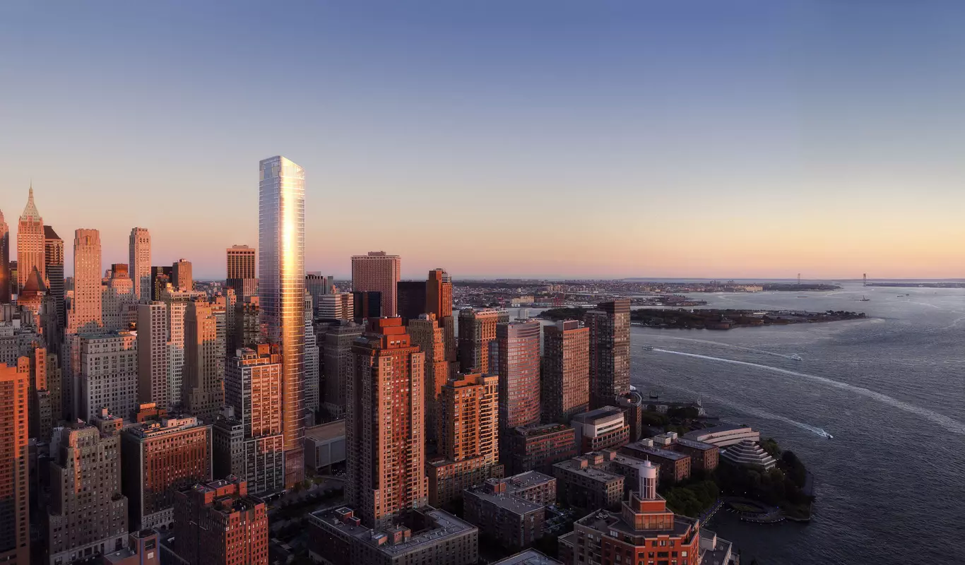 Helmut Jahn, West Street, Time Equities, Battery Park, BPC, Statue of Liberty, WTC, Greenwich South, Wall Street, dinding tirai