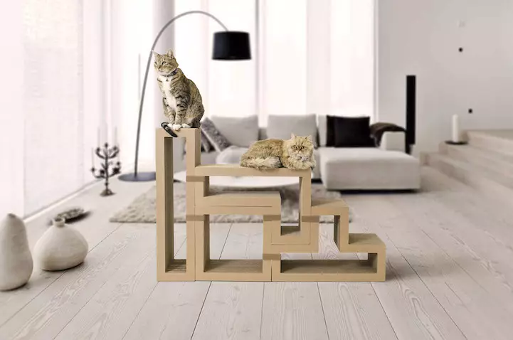 Katris, Lab Papercut, Furnitur Tetris, Kucing