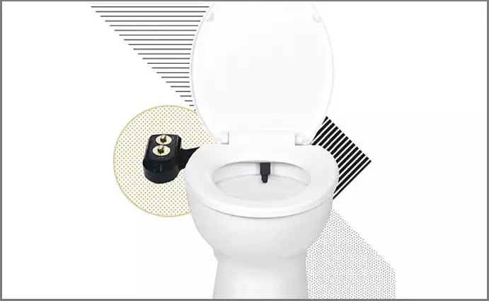 Asomọ 'Tushy' Yipada Igbọnsẹ Irẹlẹ Rẹ Si Arabara Bidet fun $57 24365_1