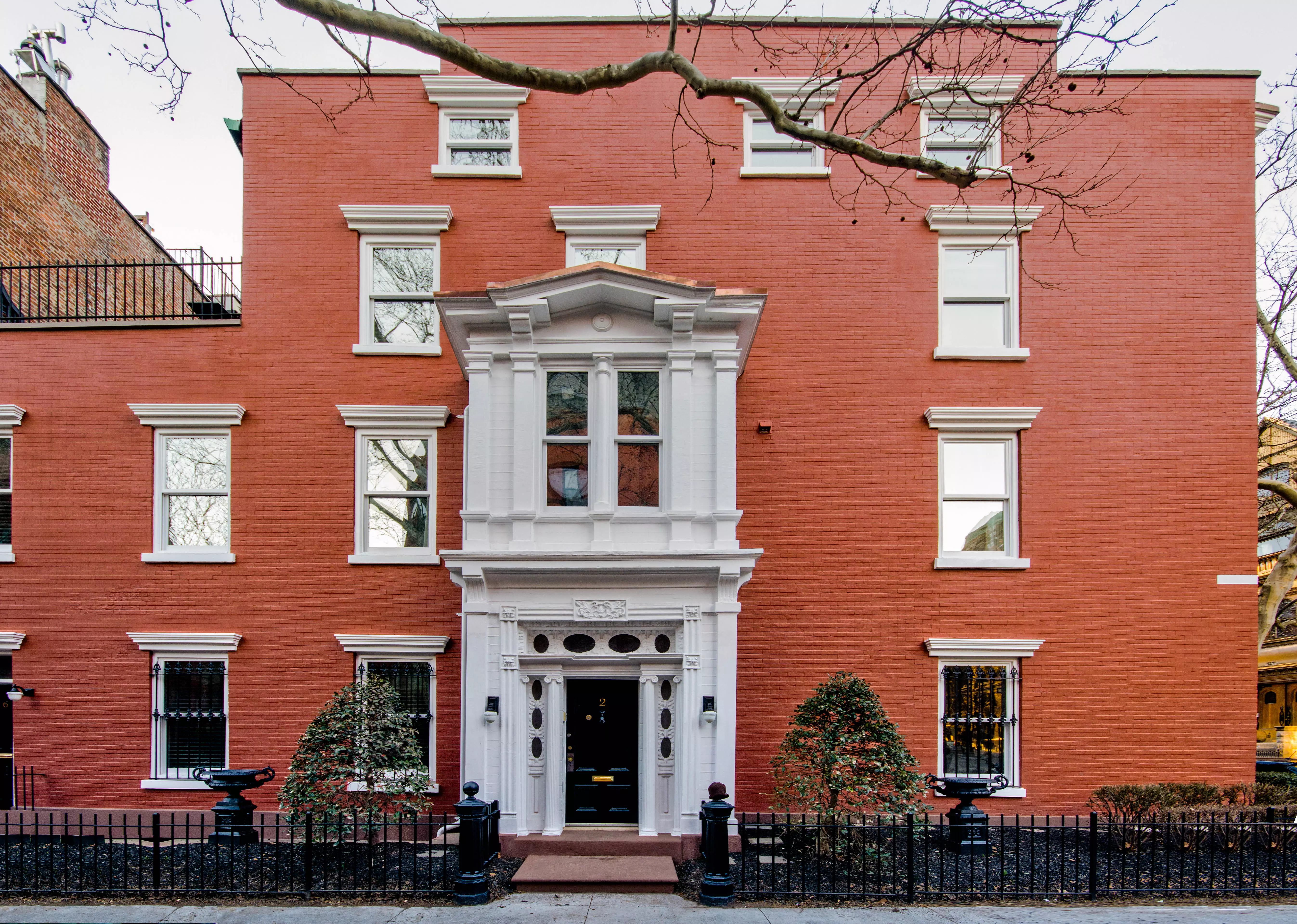 2 vend Sidney, fasadë, lartësitë e Brooklyn, shtëpi historike në qytet,