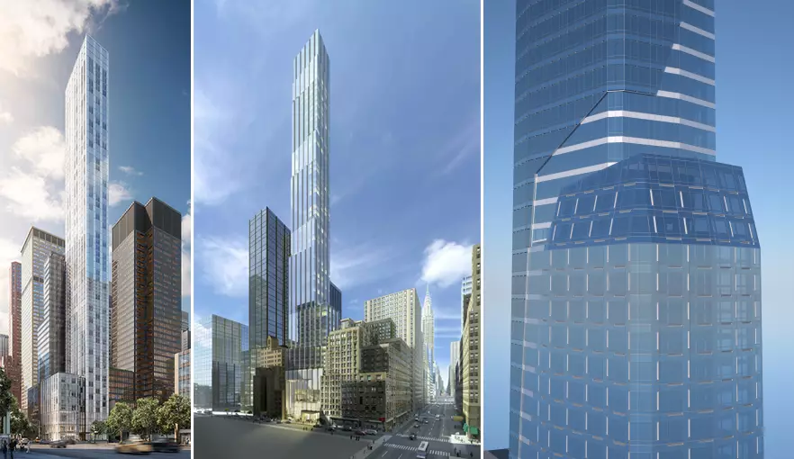 Skyscrapers Midtown, forbairtí NYC, condos Midtown, forbairt nua Manhattan