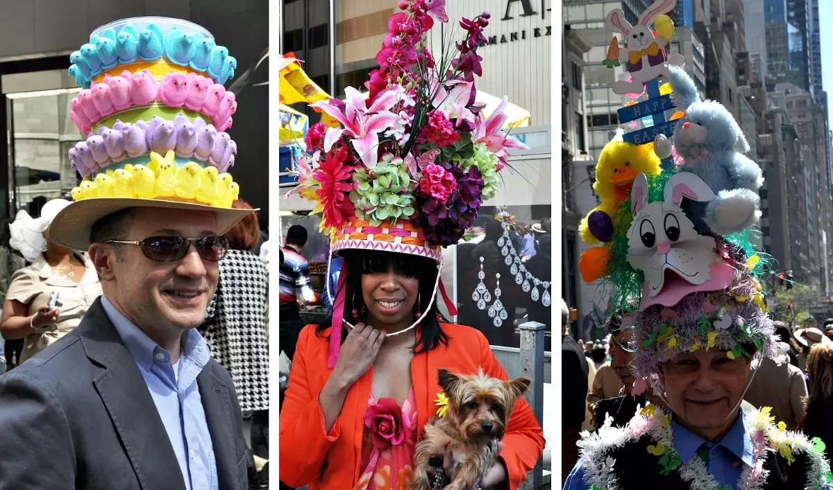 NYC Easter Parade, bonnets Easter-ka casriga ah
