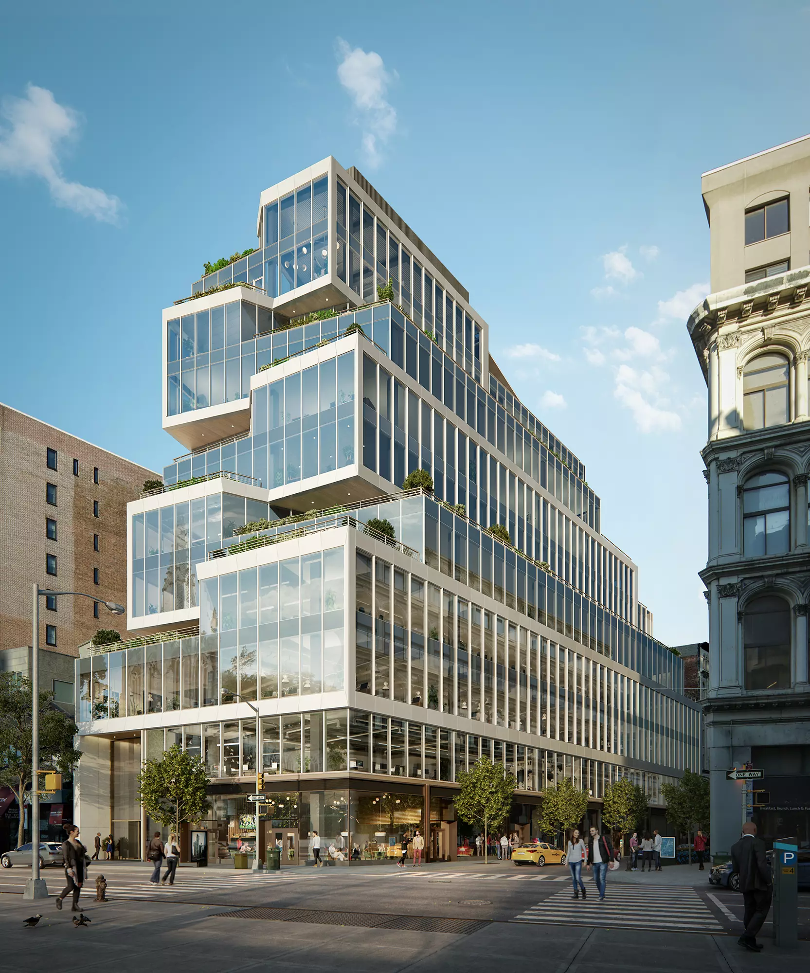 La torre de oficinas en zigzag en el nabe 'Silicon Alley' de Greenwich Village está a punto de completarse 2501_2