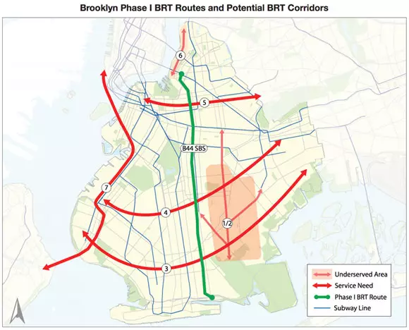 Mappa di Brooklyn-BRT