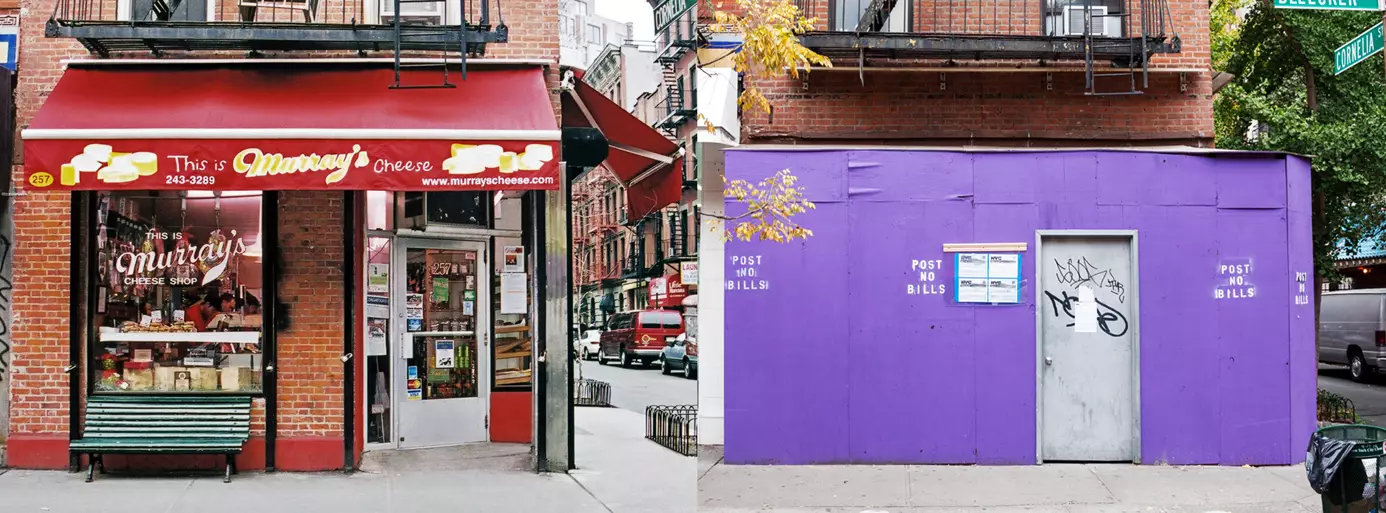 MURRAY'S CHEESE SHOP Kote orijinal la, NYC Signage