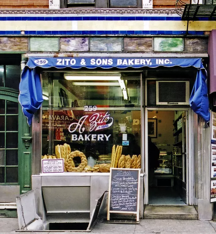 ZITO & SONS बेकरी, NYC चिन्ह