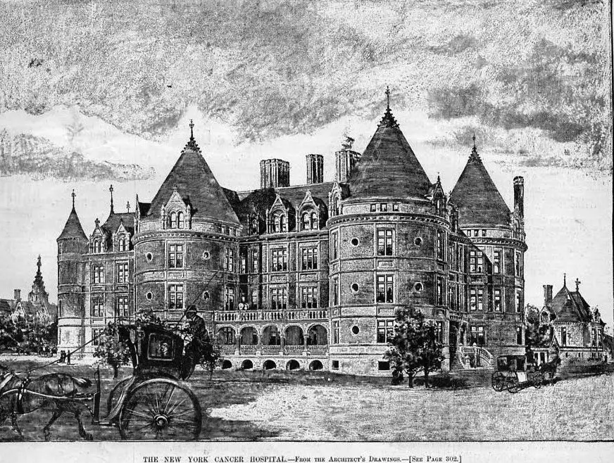 New Yorkeko Minbiziaren Ospitalea, 455 Central Park West, historikoa,