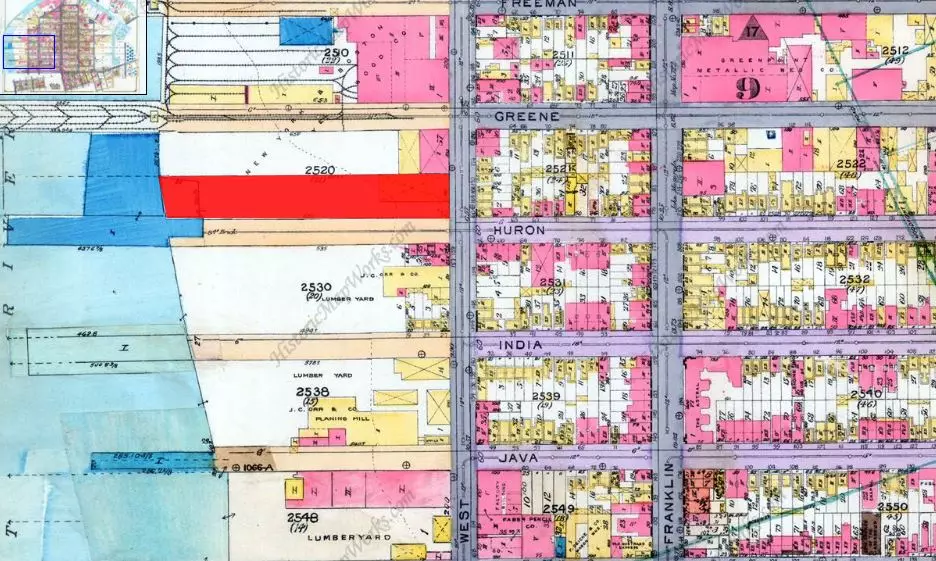 हूरों स्ट्रीट, ब्रुकलिन के नक्शे, ऐतिहासिक नक्शे