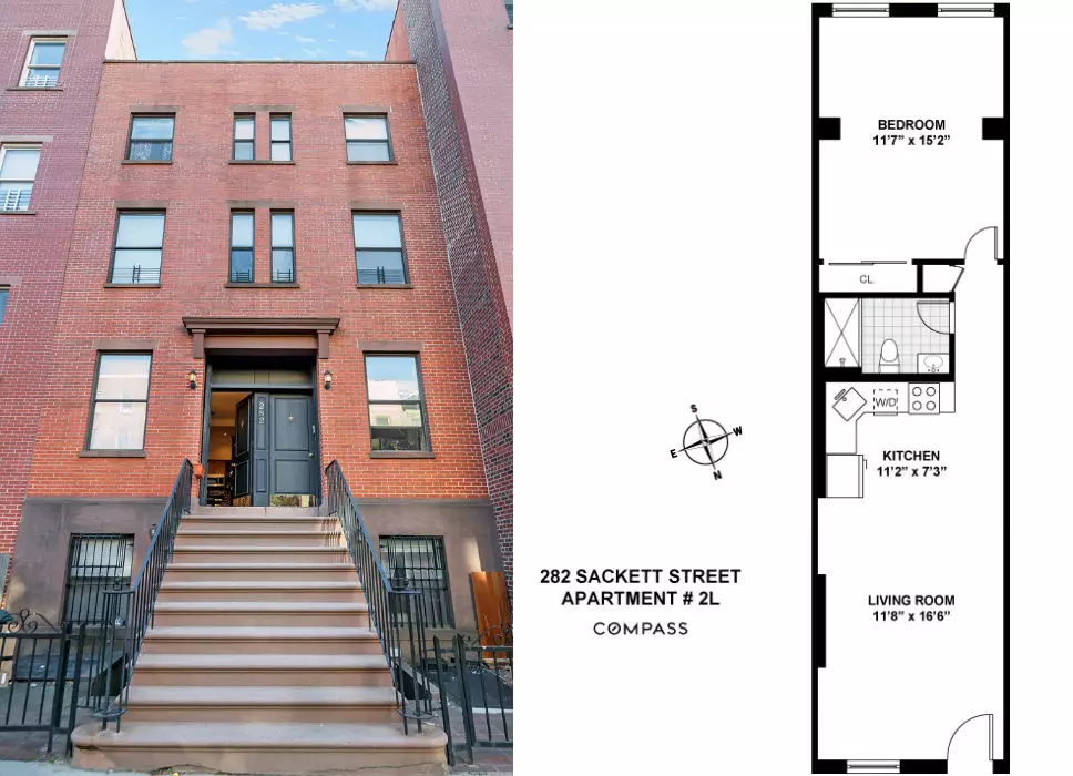 282 Sackett Street, Carroll Gardens, plan d'étage