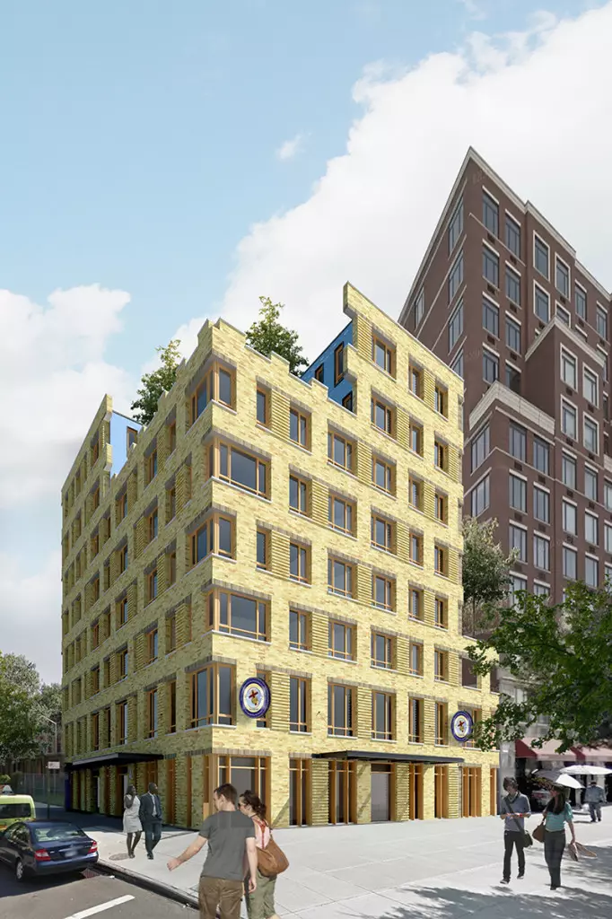 揭晓：Zambrano Architectural Design 在哈莱姆中心的引人注目的黄砖出租