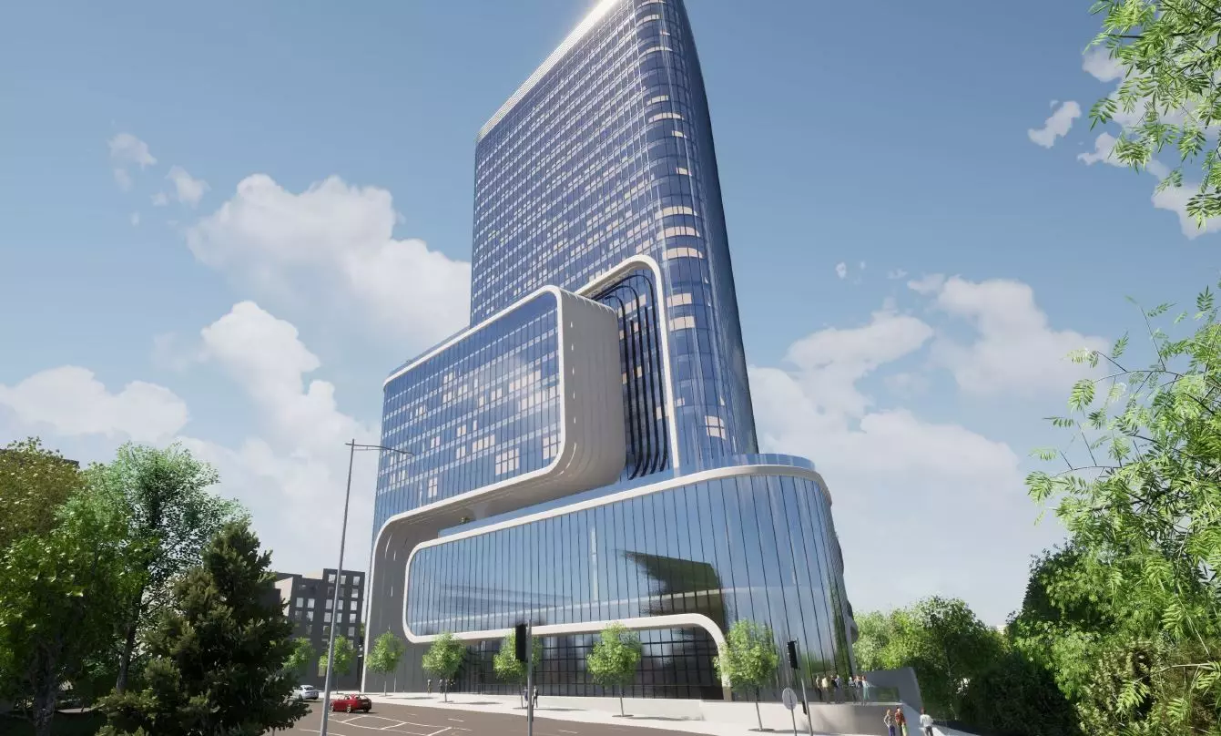 Футуристична хотелска/апартаментна кула, проектирана от възпитаник на Заха Хадид, ще се издигне близо до летище Ла Гуардия 2619_3