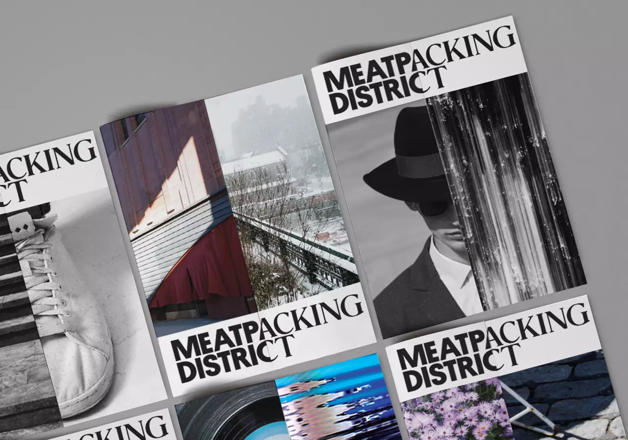 Meatpacking ዲስትሪክት, ቤዝ ዲዛይን, Meatpacking የንግድ ማሻሻያ ዲስትሪክት, ሰፈር ብራንዲንግ