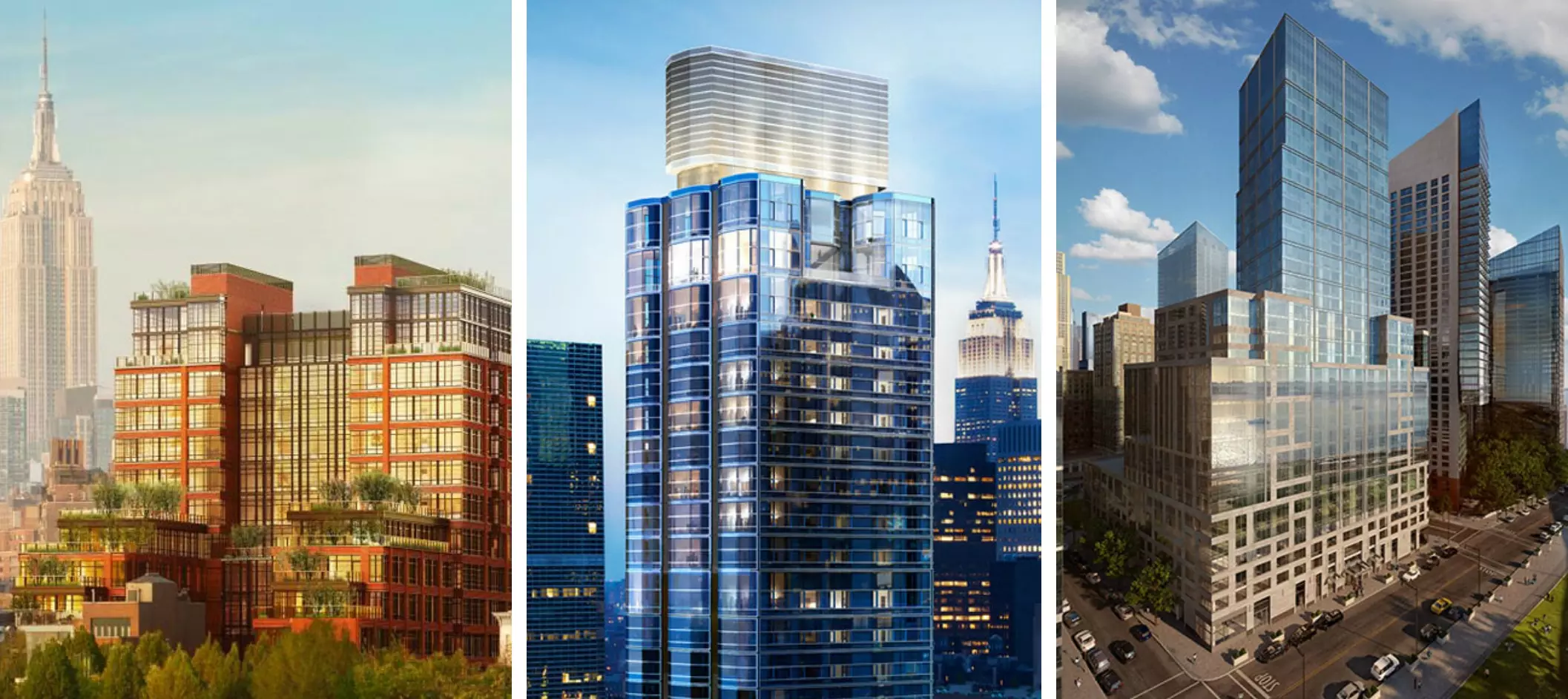 CityRealty 100, Çarlz köçesi, 150, Birleşen Milletler Guramasynyň Plazasy, Bir Riverside Park, Manhattan kondisi