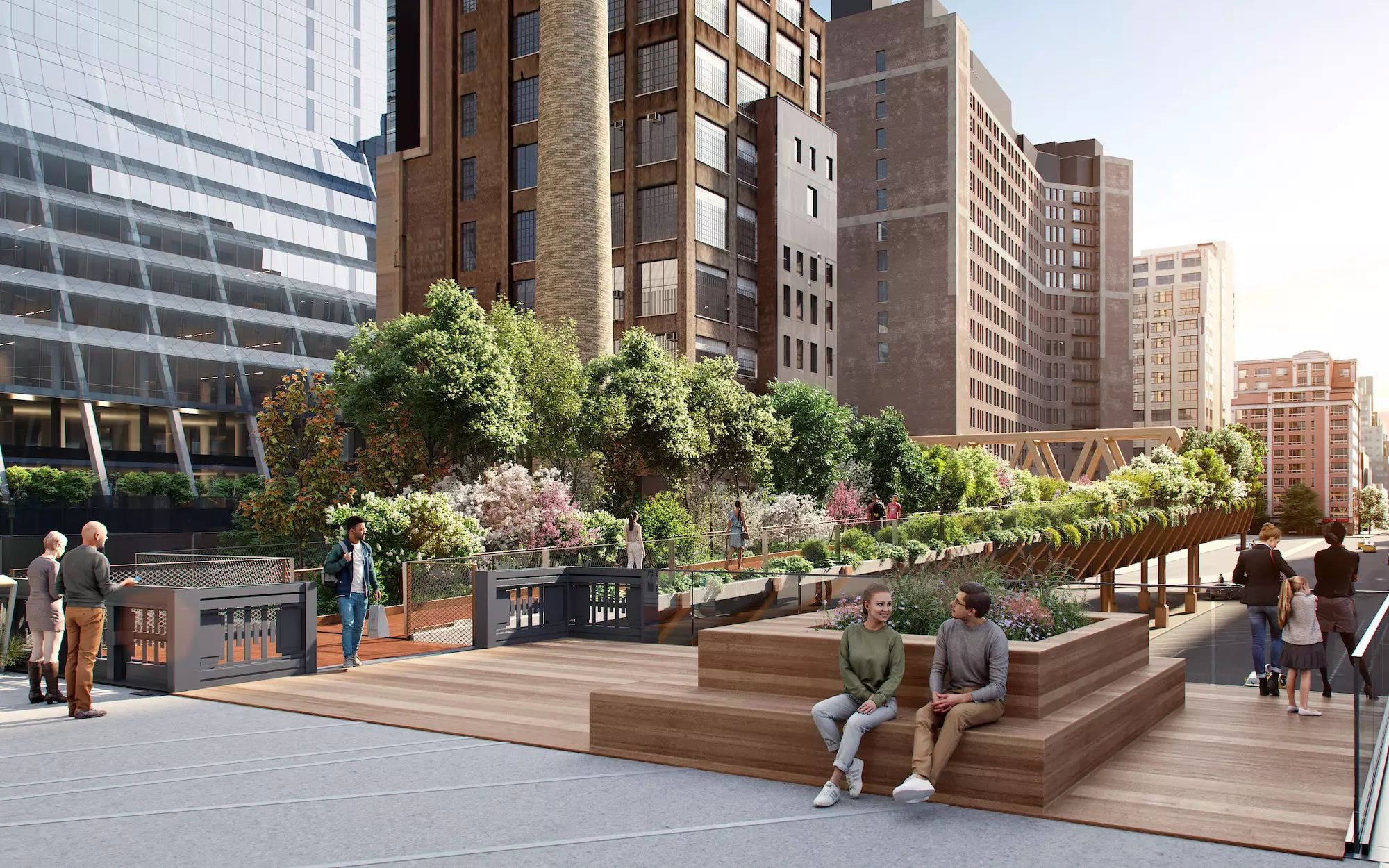 Δείτε τον υπερυψωμένο πεζόδρομο που θα συνδέει το High Line με το Moynihan Train Hall 2647_1