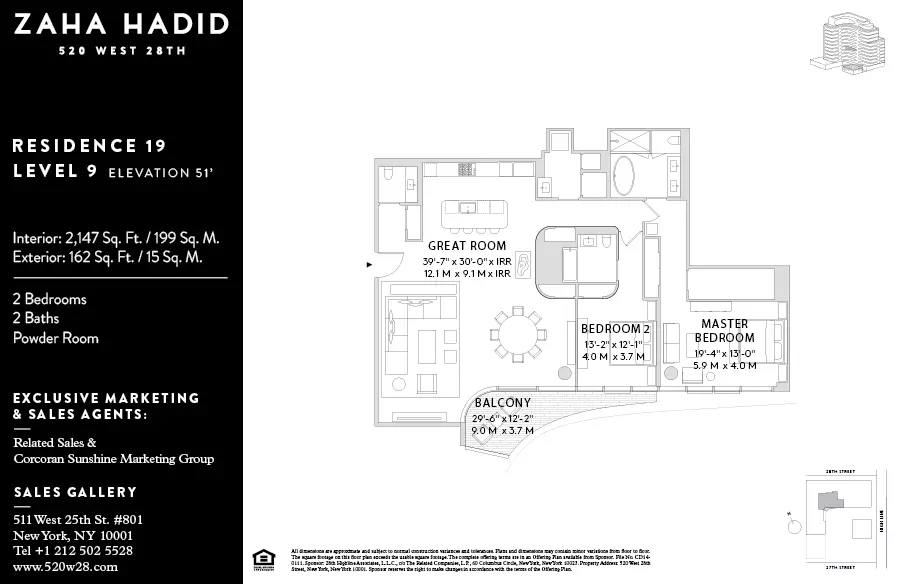 520 West 28th Street, Zaha Hadid, NYC starchitecture, Căn hộ cao cấp
