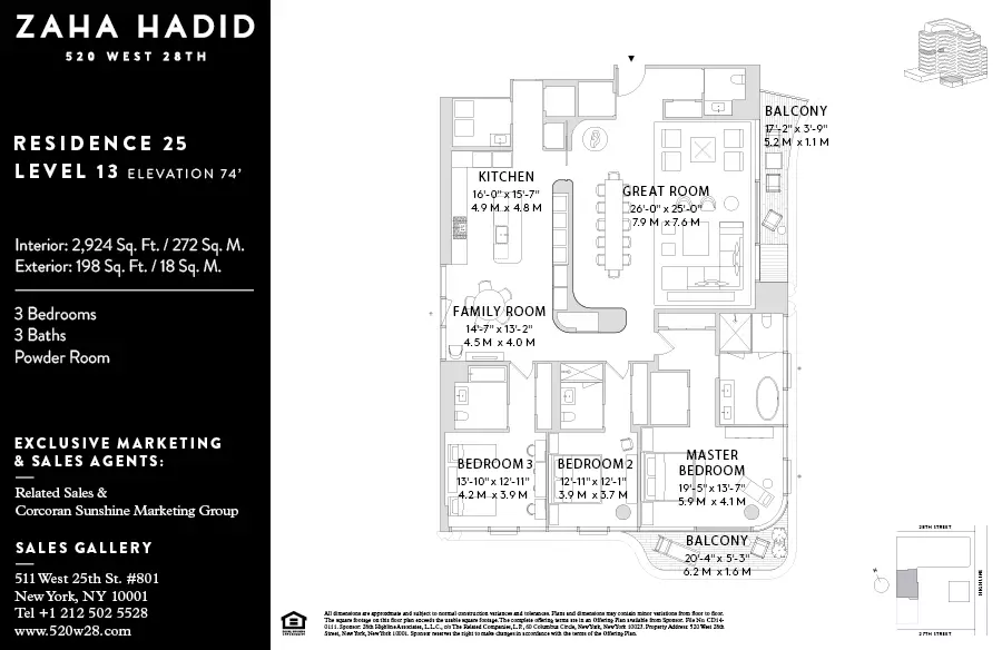 520 West 28th Street, Zaha Hadid, pensaernïaeth NYC, condos High Line