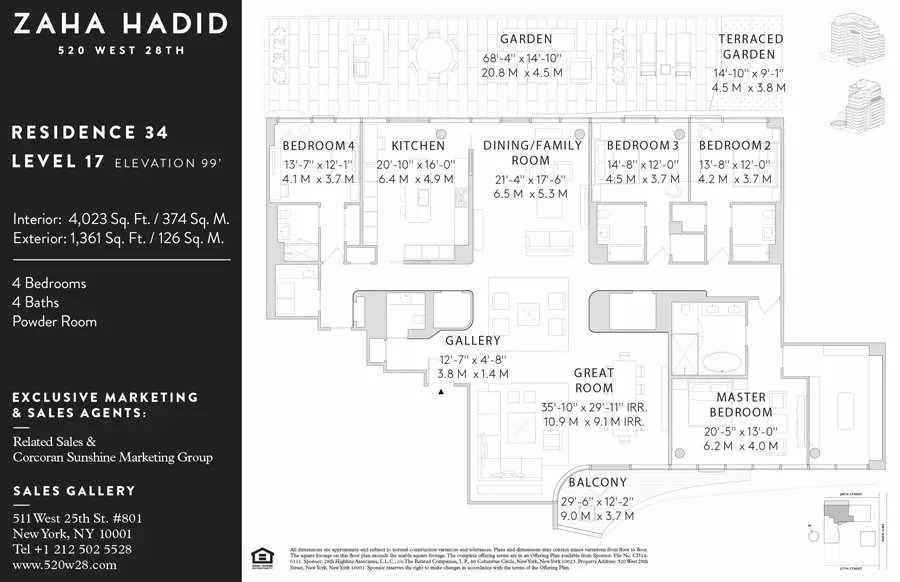 520 West 28th Street, Zaha Hadid, NYC starchitecture, Căn hộ cao cấp