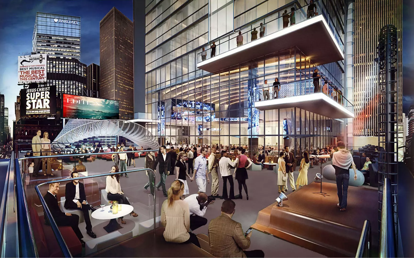 Times Square-in Marriott EDITION Oteli təməlqoyma aparır, 76.000 SF yemək sahəsi ilə öyünür 26551_1