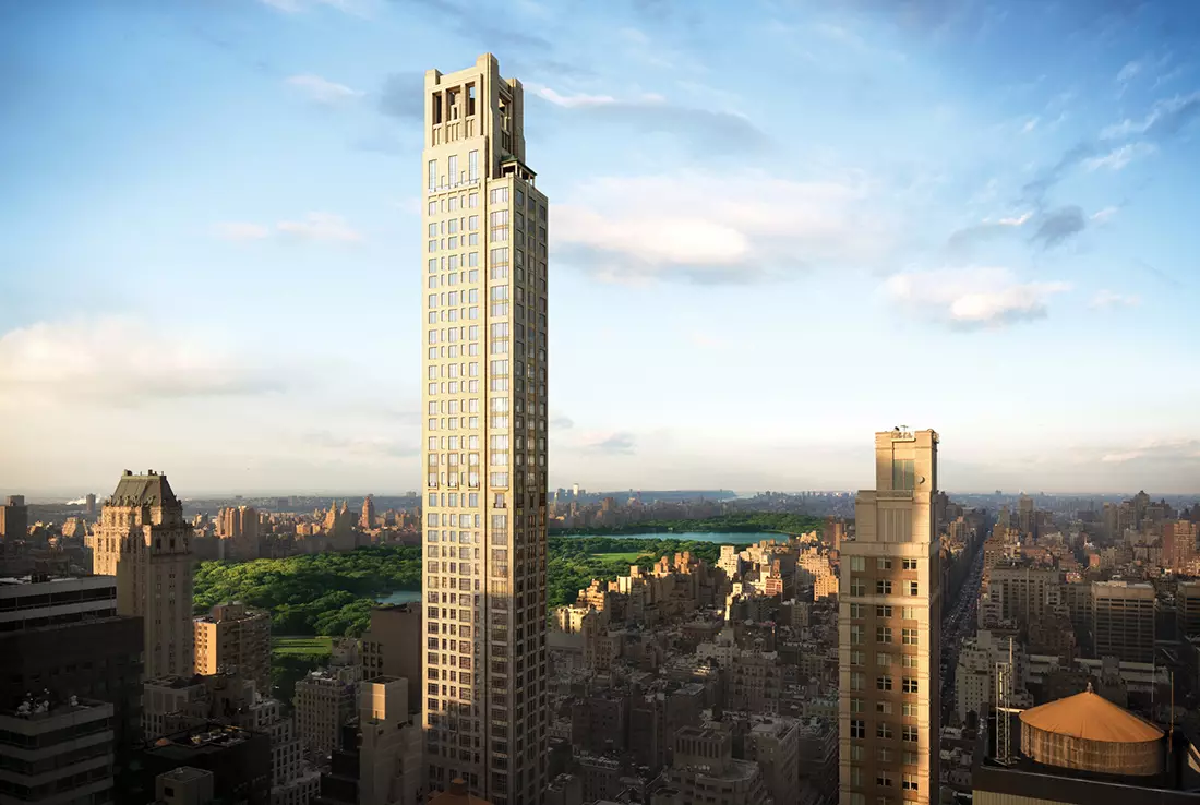 Robert AM Stern's 520 Park Avenue bereikt eindelijk straatniveau, $ 130 miljoen penthouse onderweg 26838_1