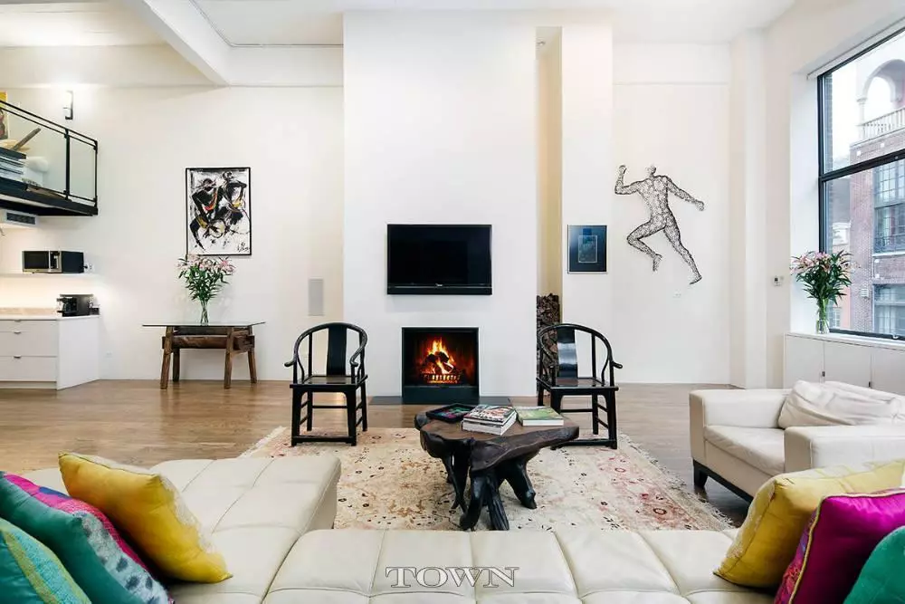 377 West 11th Street, West Village, Manhattan Co-op for Sale, NYC Apartment, Cool Listing, Glass Catwalk, Fireplace, Interiors
