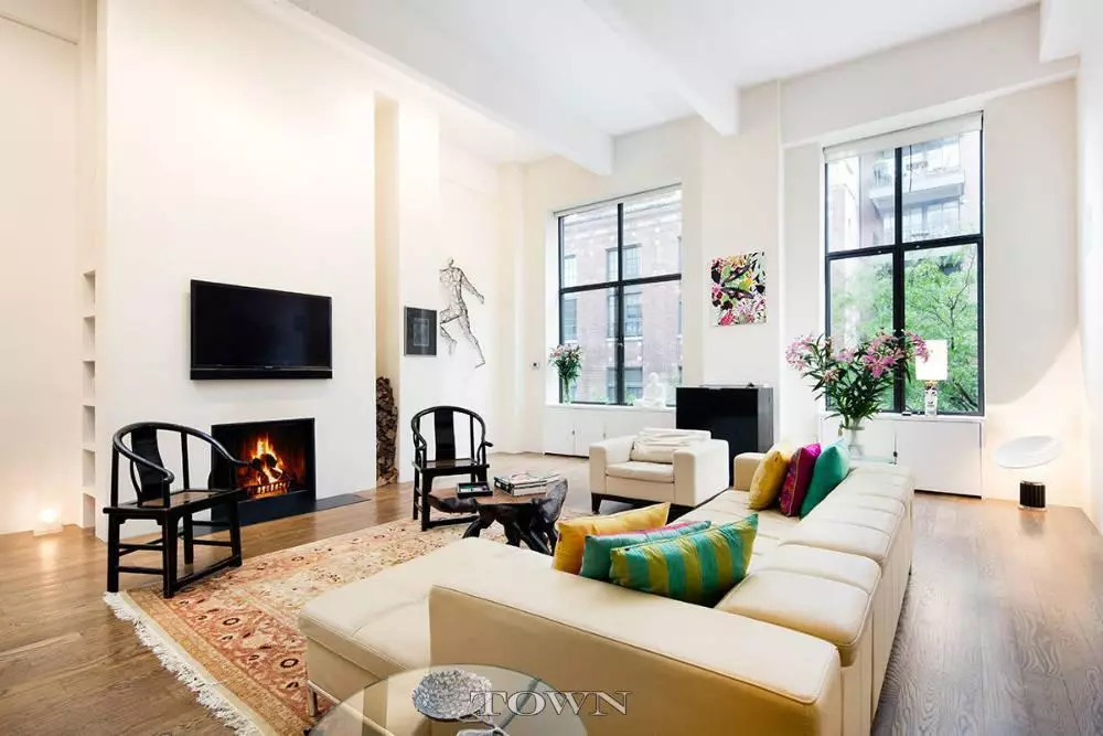 377 West 11th Street , West Village, Manhattan Co-op for Sale, NYC Apartment, Cool Listing, Glass Catwalk, Fireplace, Interiors
